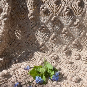 KNITTING PATTERN Flowers Field Blanket PDF Instant Download - Etsy UK