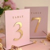 Watercolor Table Numbers | Paper Table Numbers | Custom Table Number ...