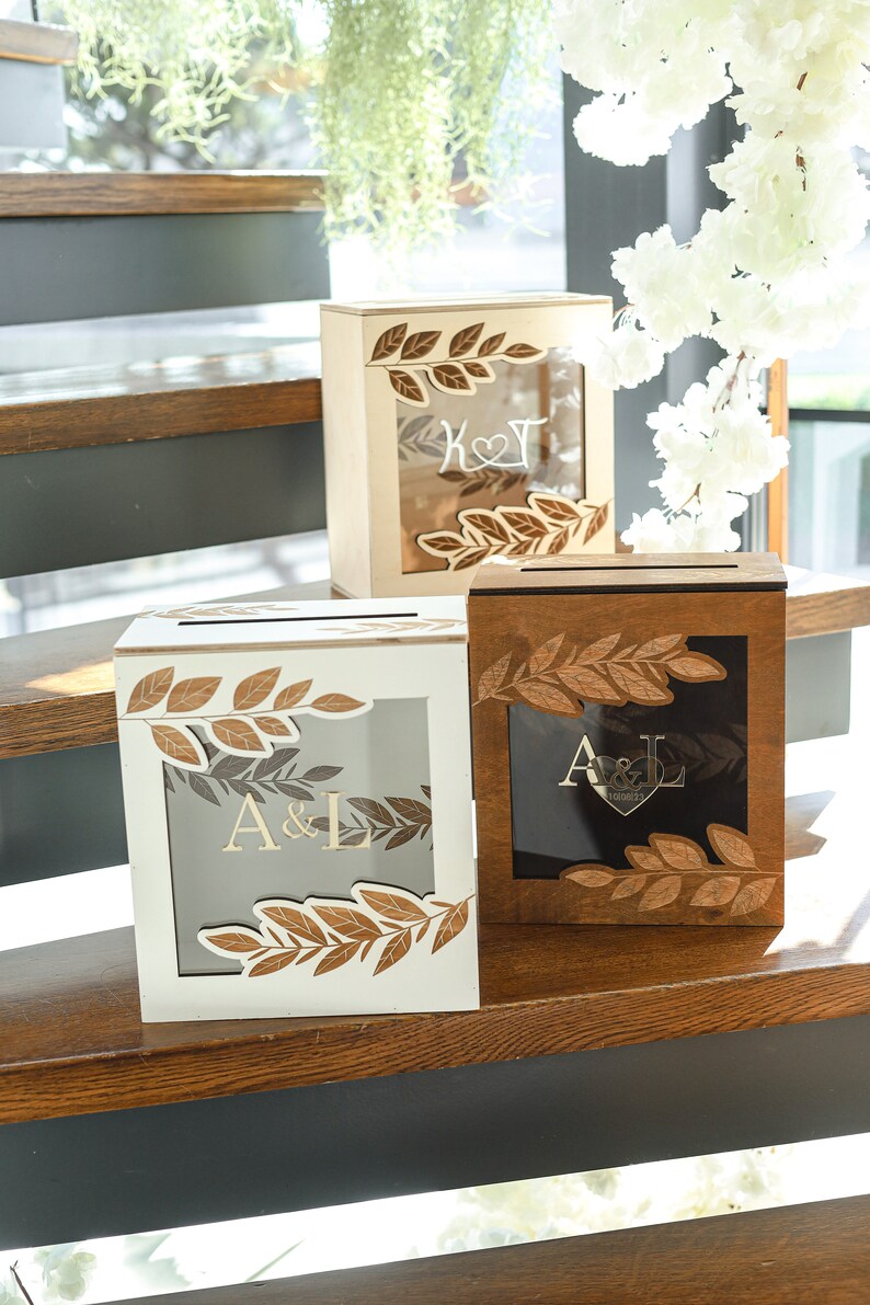 Card Box Rustic Wedding Card Box Personalized Card Box for - Etsy