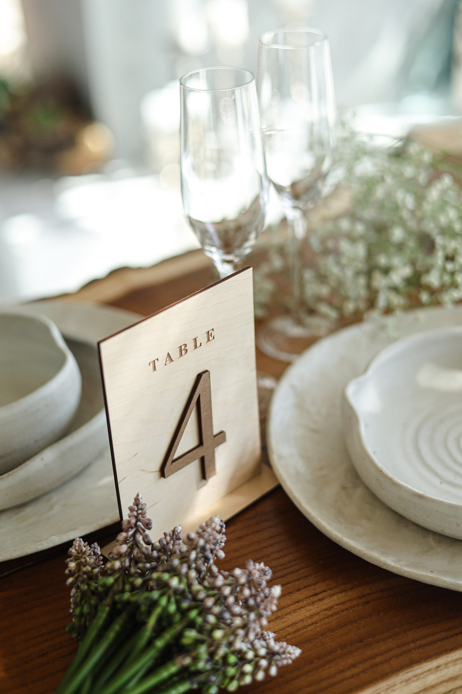 Wooden Wedding Table Number Wedding Table Decor, Rustic Country Wedding ...