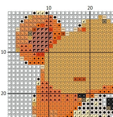 Playful Cross Stitch Pattern for Letter B With Adorable Cartoon Design ...