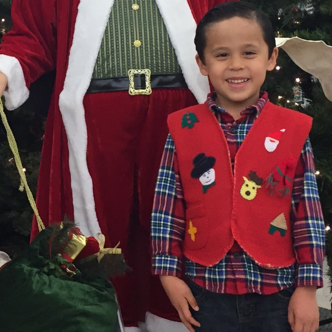 Funny Christmas Vest Sweater Boys Girls Toddlers and Kids FREE SHIPPING ...