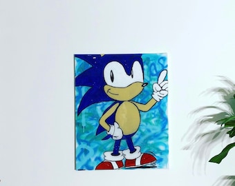 Sonic Painting Canvas - Etsy