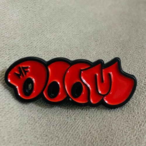 Mf Doom Pin Black and White Tag Enamel Lapel Kookies - Etsy
