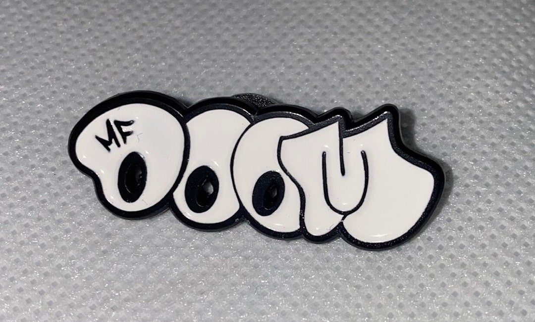 Mf Doom Pin Black and White Tag Enamel Lapel Kookies Operation Doomsday ...