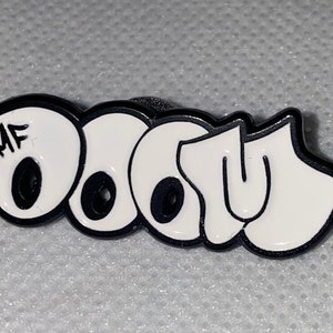 Mf Doom Pin Black and White Tag Enamel Lapel Kookies Operation Doomsday ...