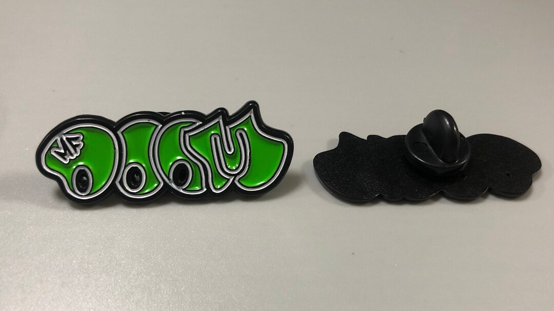 Mf Doom Pin Green Tag Enamel Lapel Kookies Operation - Etsy