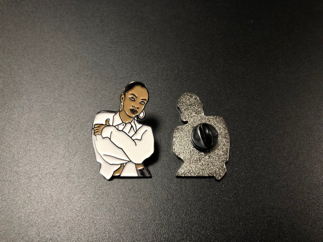 Sade Pin Arms Crossed Enamel Lapel Costume Accessories Soul Music 80s ...