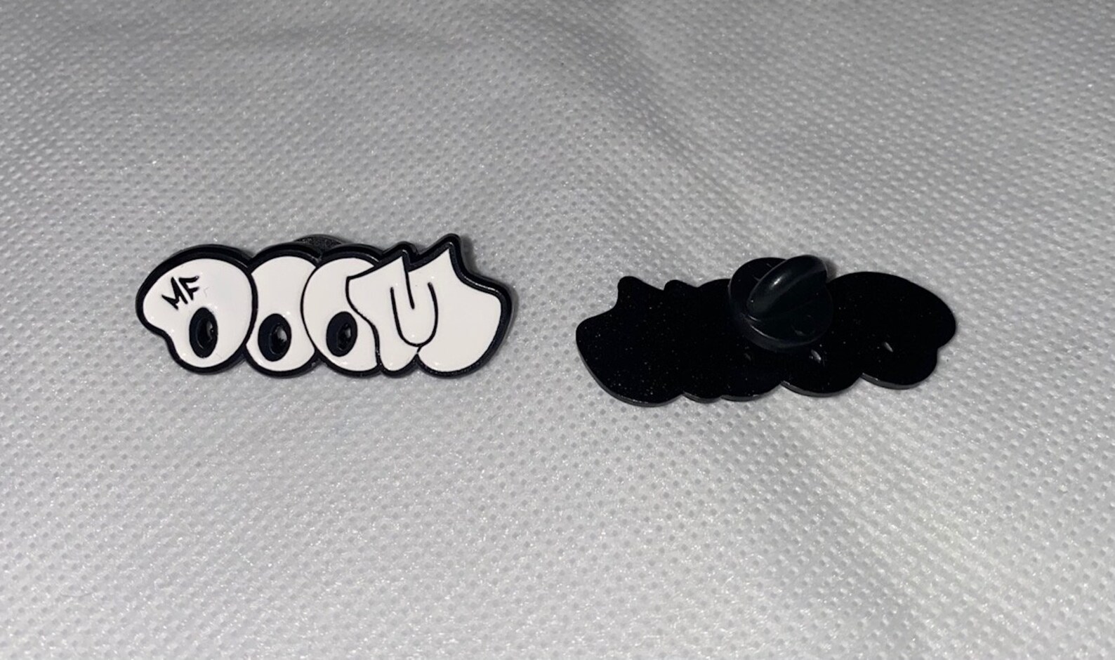 Mf Doom Pin Black and White Tag Enamel Lapel Kookies - Etsy