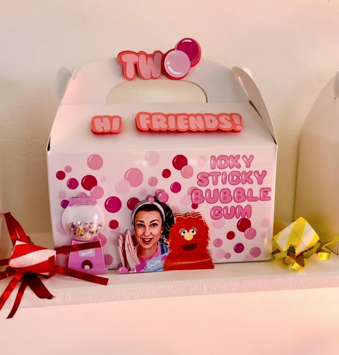 Miss Rachel Icky Sticky Bubblegum Favor Box | Sing-along Party Favors ...
