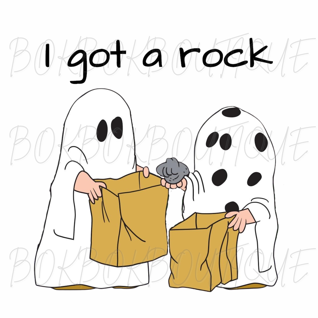 Charlie I Got a Rock Great Pumpkin Halloween Ghost Spooky Digital ...