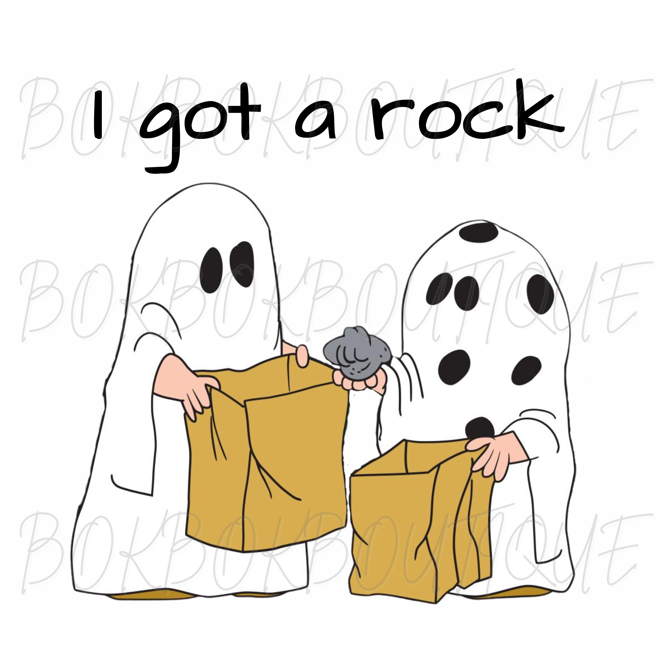 Charlie I Got a Rock Great Pumpkin Halloween Ghost Spooky Digital ...