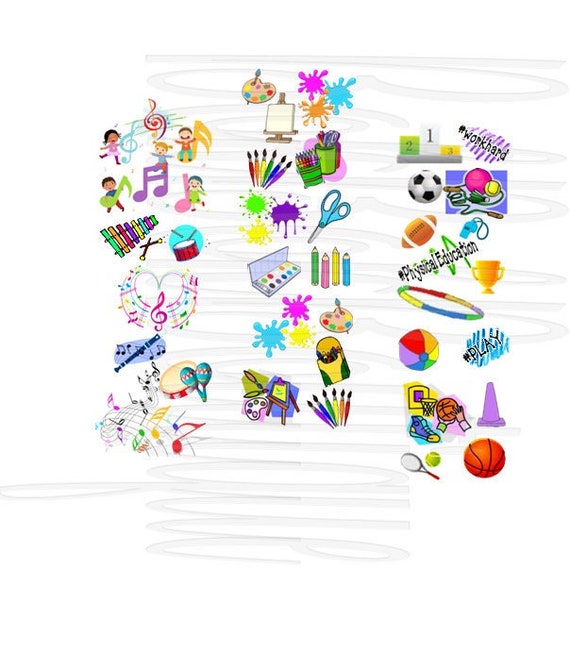 School Specials Classes Music PE Physical Education Art Pen - Etsy