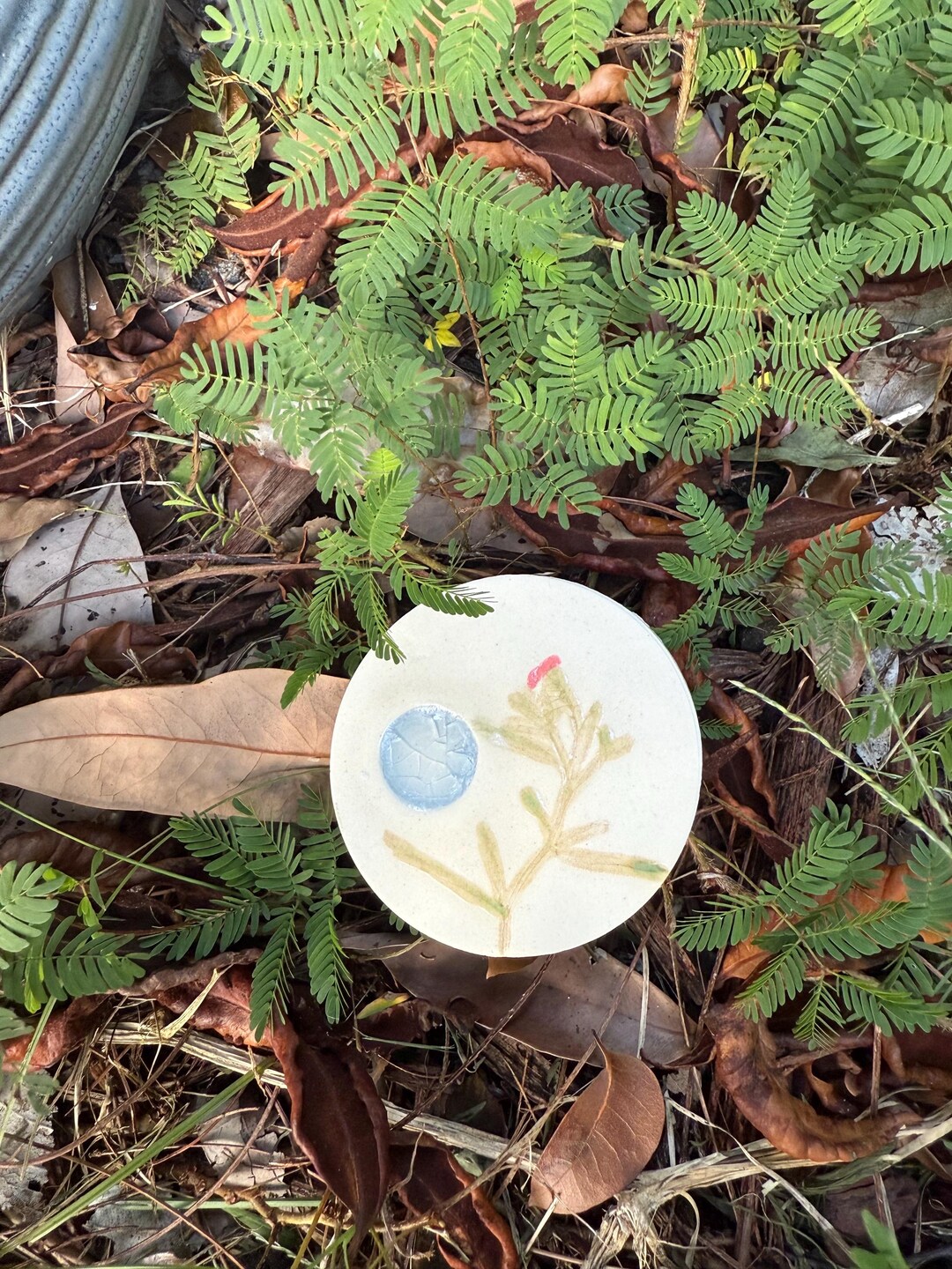 Ceramic Butterfly Puddler Feeder Dish - Botanical Floral Garden Art ...