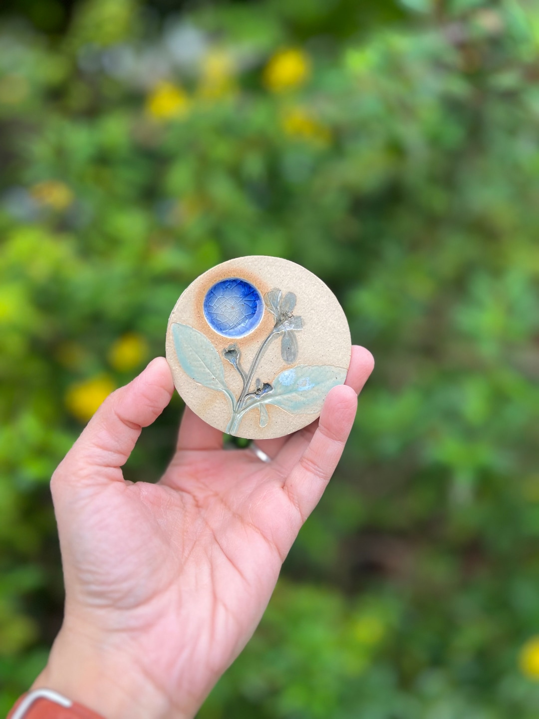 Ceramic Butterfly Porous Puddler Puddle Bath Feeder Watering Hole Clay ...