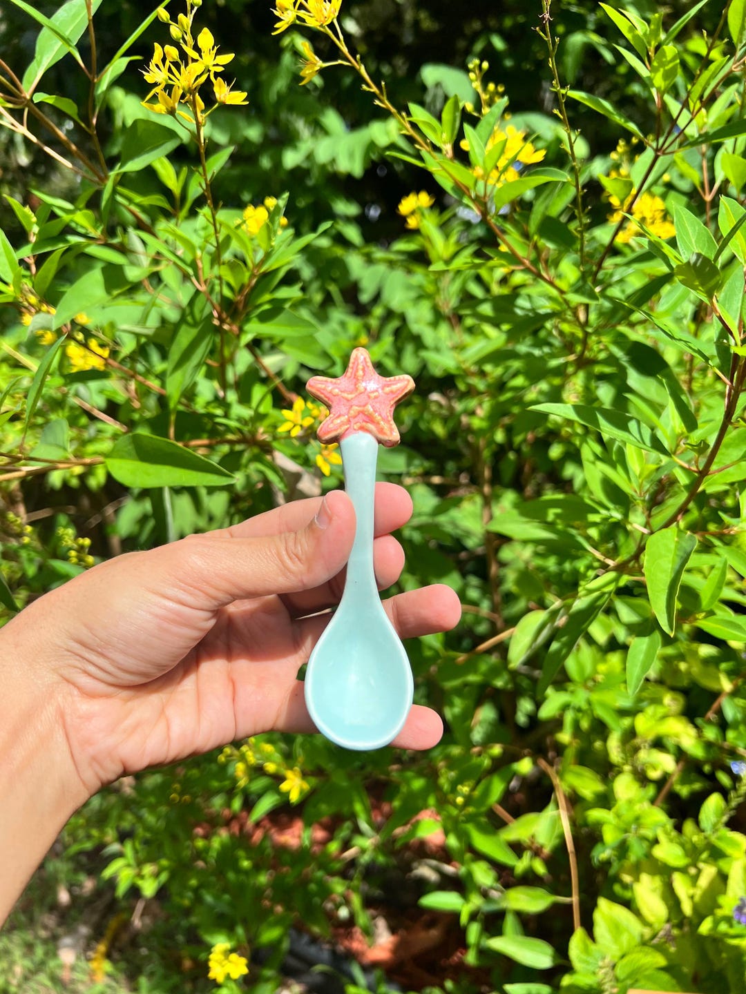 Clay Starfish Mixing Spoon - Ocean Theme - Mermaid Party - Stoneware ...
