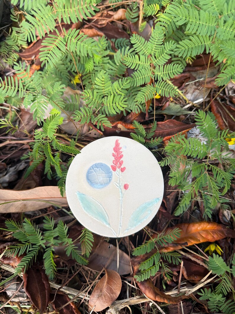 Ceramic Butterfly Puddler Feeder Dish - Botanical Floral Garden Art ...