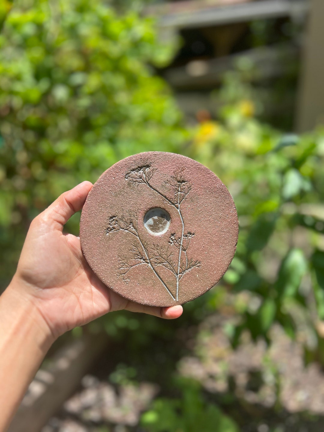 Flawed! Ceramic Butterfly Porous Puddler Puddle Bath Feeder Watering ...