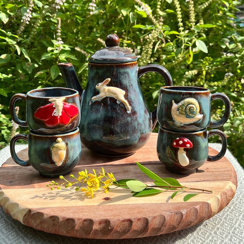 Ceramic Teapot Set Hand Made - Etsy