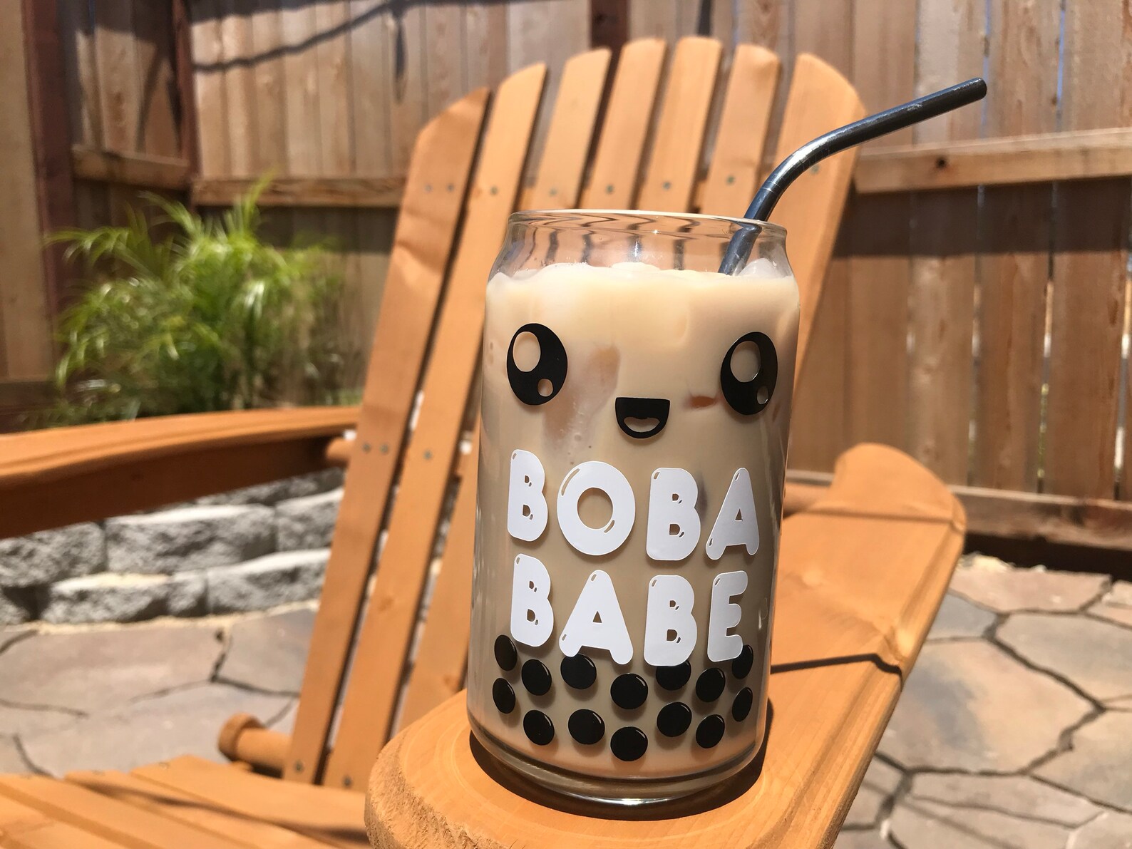 Boba Beer Can Glass Glass Can Boba Babe Boba Dude Cute | Etsy