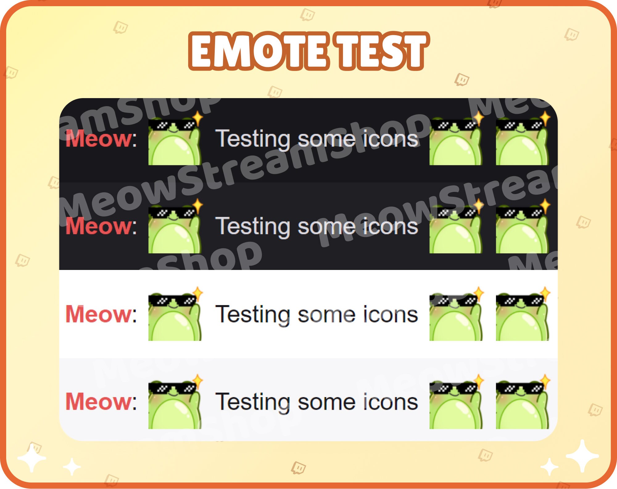 Twitch Emote / Cute Frog Cool, GG, EZ, Smug Emote / Cute Frog Toad Sub ...