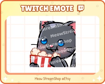 Popcorn Eating Emotes Twitch - Etsy