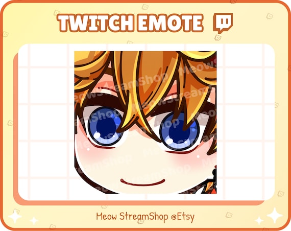 Twitch Emote / Childe Tartaglia Distorted Meme Face Emotes / | Etsy Ireland