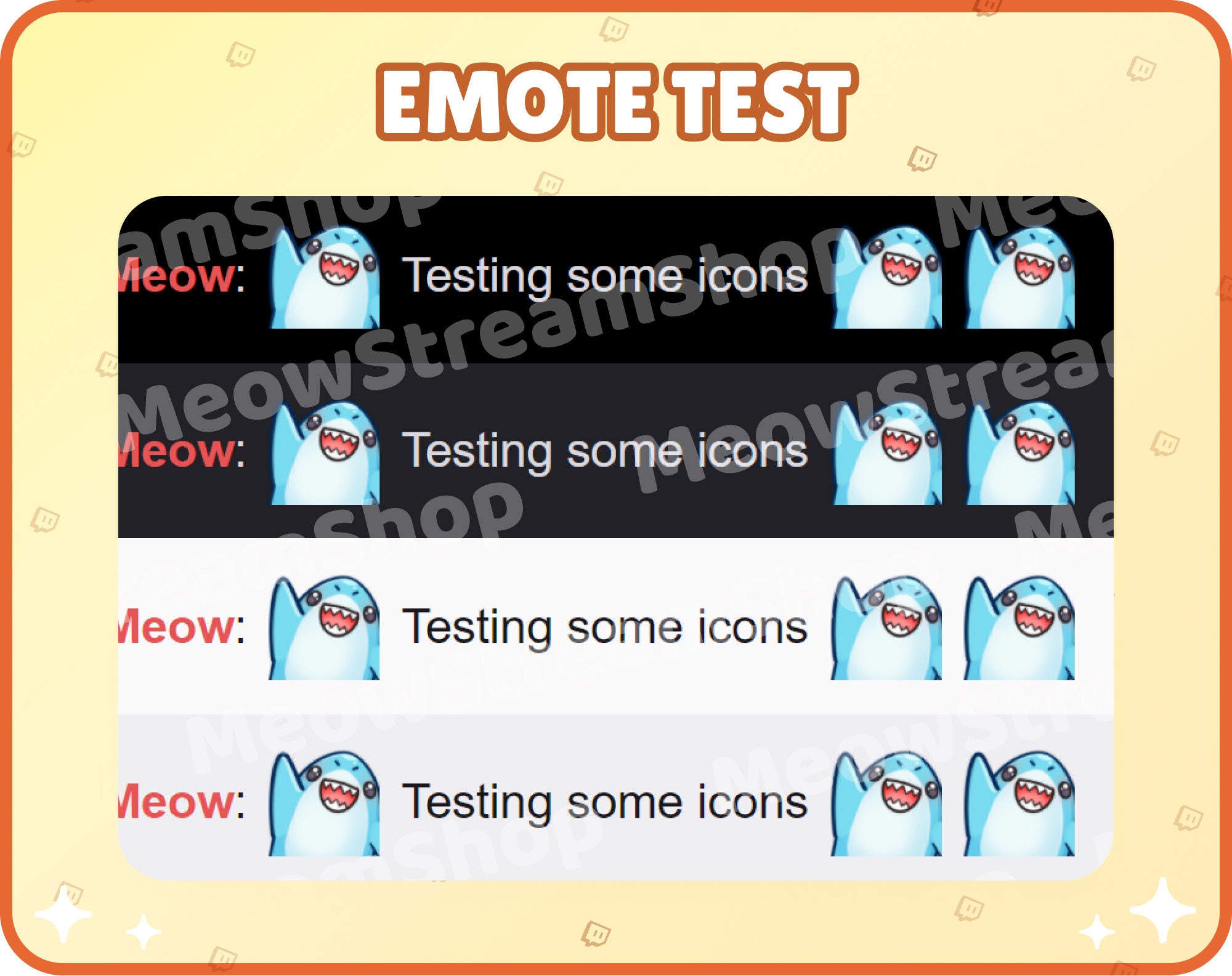 Twitch Emote / Cute Shark Hi Wave Waving Hello Emotes / | Etsy India