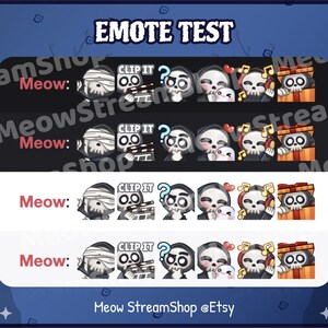 Twitch Emote / Cute Grim Reaper Emotes Pack 5 blind Fold, Clip It ...