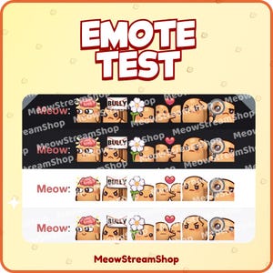 Twitch Emote/cute Potato Emotes Pack #10 (big Brain, Bully, Flower ...