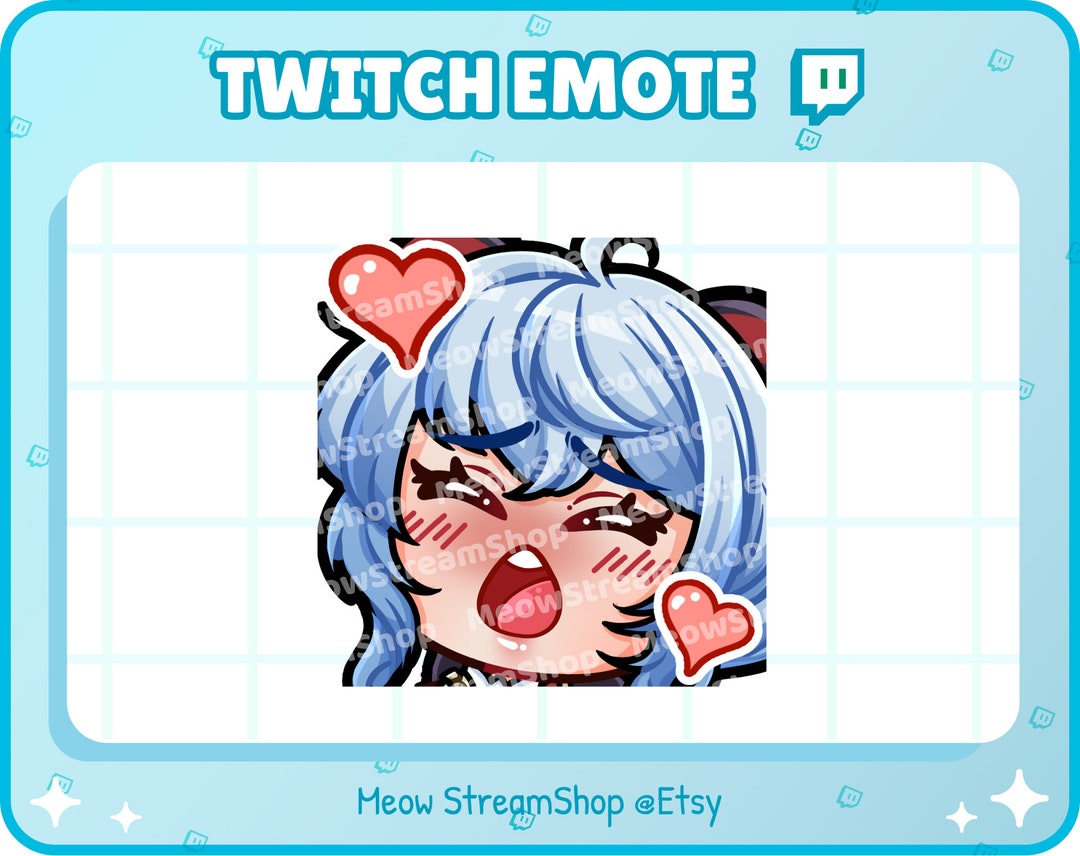 Twitch Emote / Ganyu Gasm, Ahegao Emotes / Genshin Impact Sub Emoji for ...