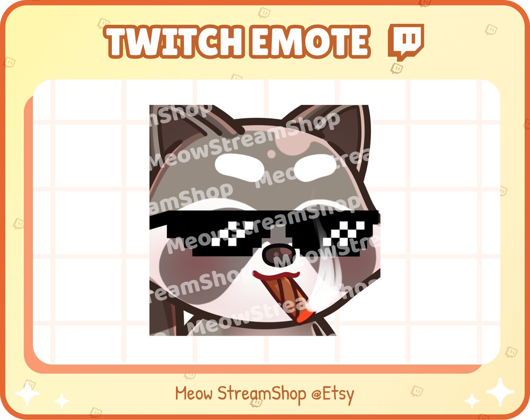 Twitch Emote / Cute Raccoon GG, EZ, Cool, Cig, Cigarette Emotes ...