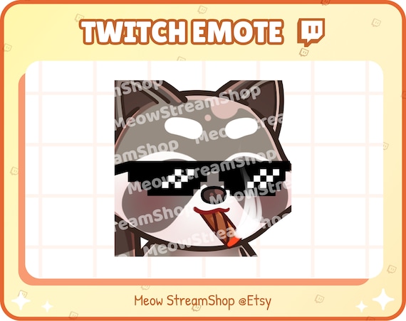 Twitch Emote / Cute Raccoon GG EZ Cool Cig Cigarette - Etsy