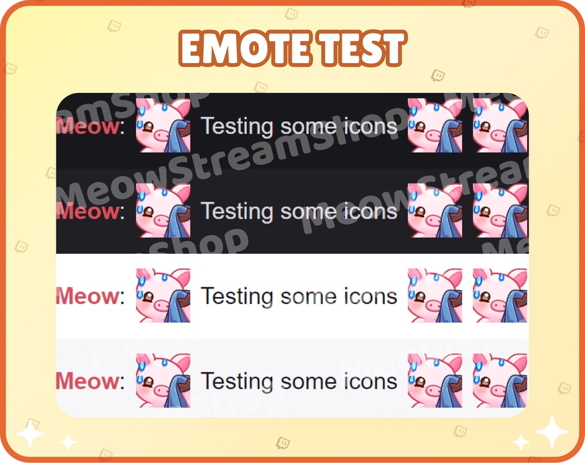 Twitch Emote / Cute Pig Sweating, Sweat, Panic, Wiping Sweat Meme ...