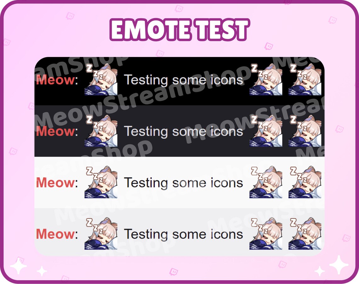 Twitch Emote / Sangonomiya Kokomi Sleep Emotes / Genshin Impact Sub ...