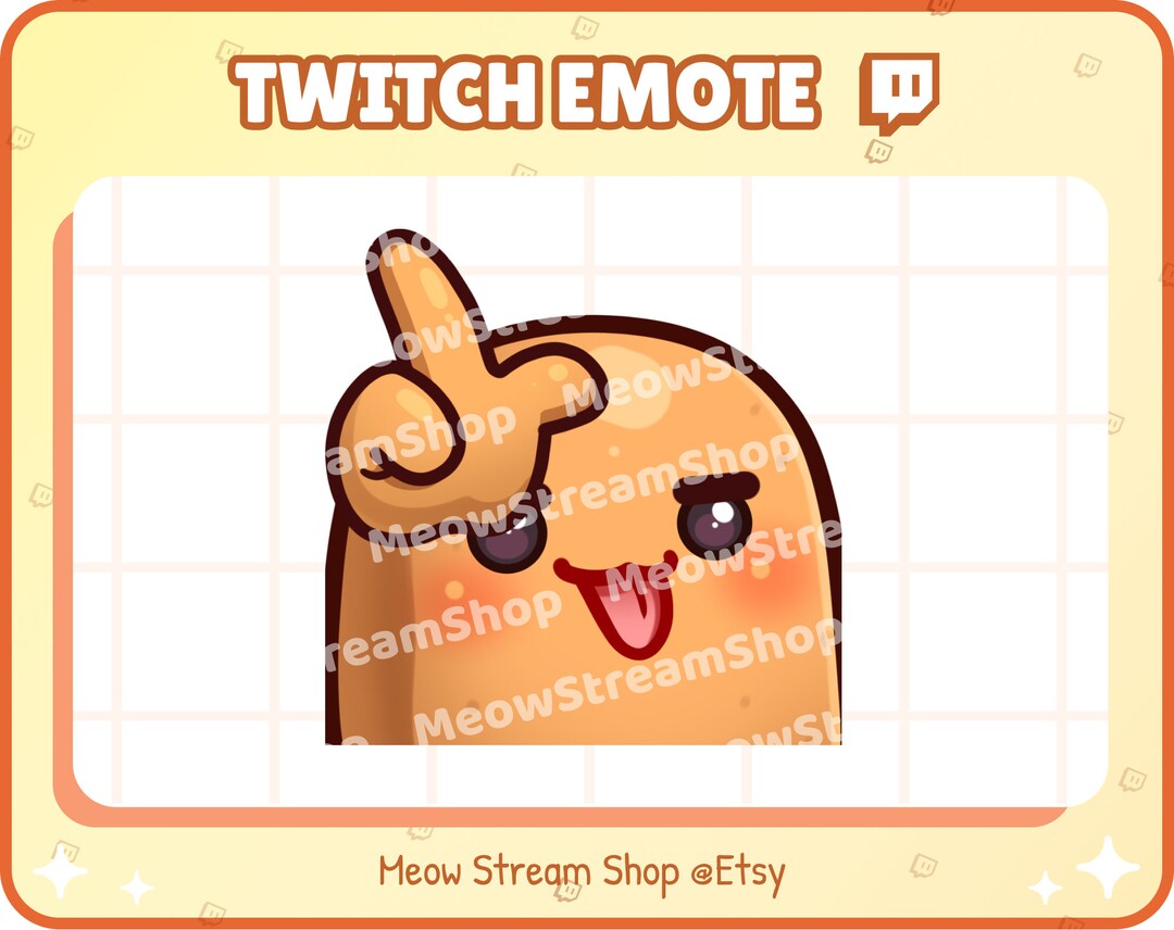 Twitch Emote / Cute Potato Loser, L Emote Emotes / Kawaii Potat ...