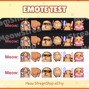 Twitch Emote / Cute Potato Emotes Pack #1 (cry, Booty, GG, Hype ...