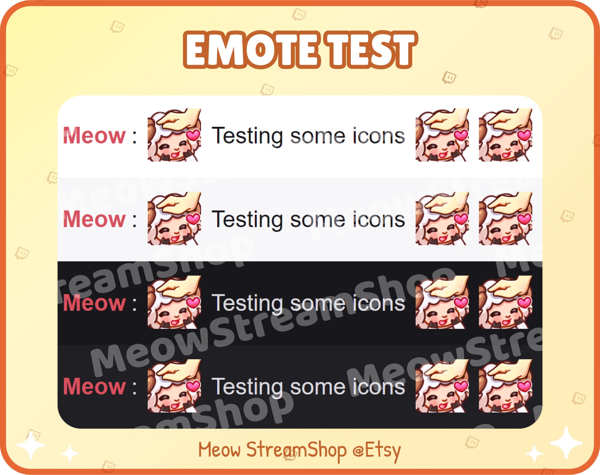 Twitch Emote / Cute Sheep Pat, Head Pat, Happy, Love Emotes / Kawaii ...