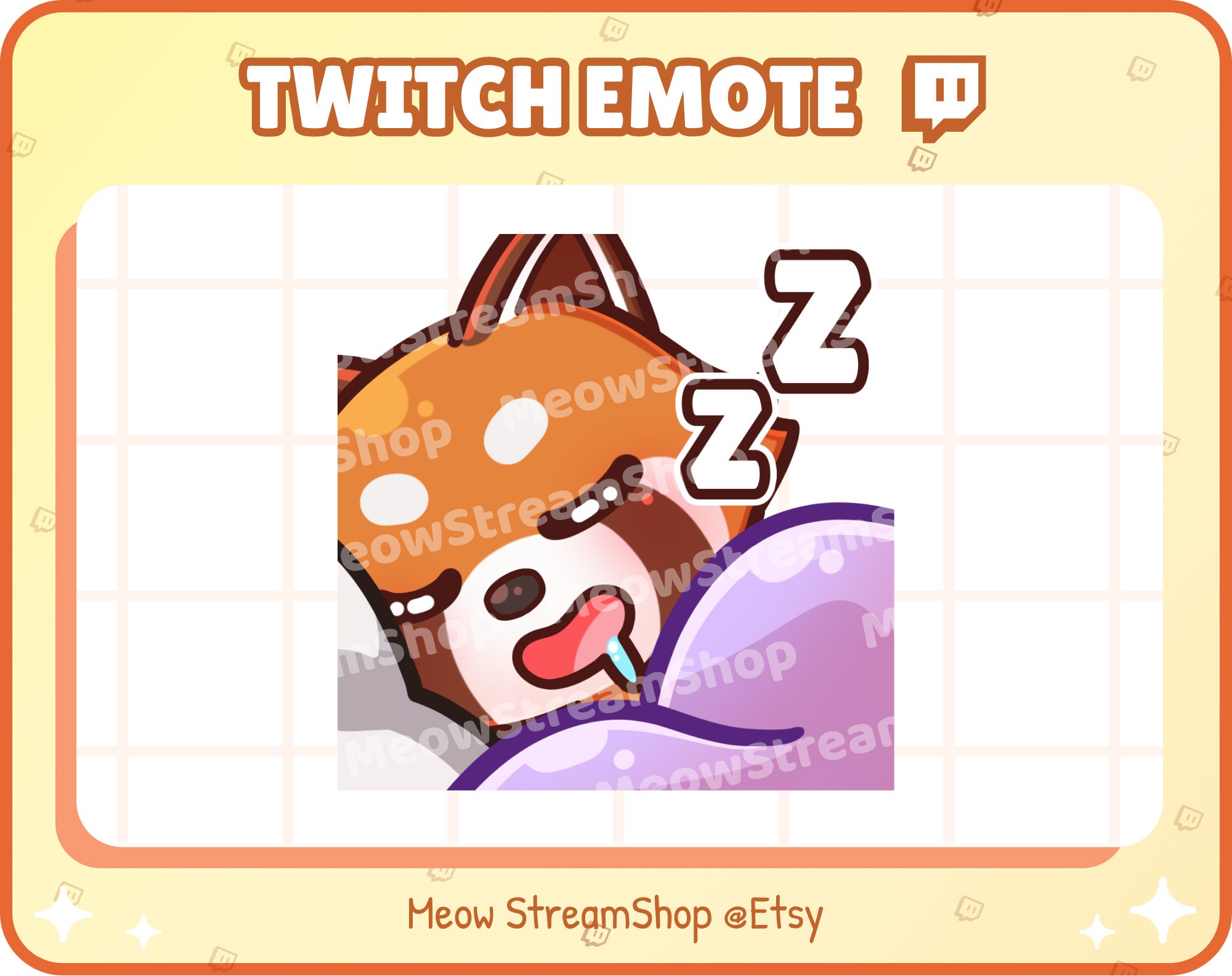 Twitch Emote / Cute Red Panda Sleep Tired Rest Emotes / Cute - Etsy UK
