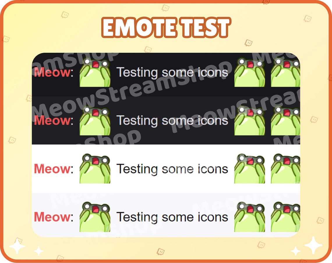Twitch Emote / Cute Frog Shock Shocked Afraid Emote / Cute - Etsy