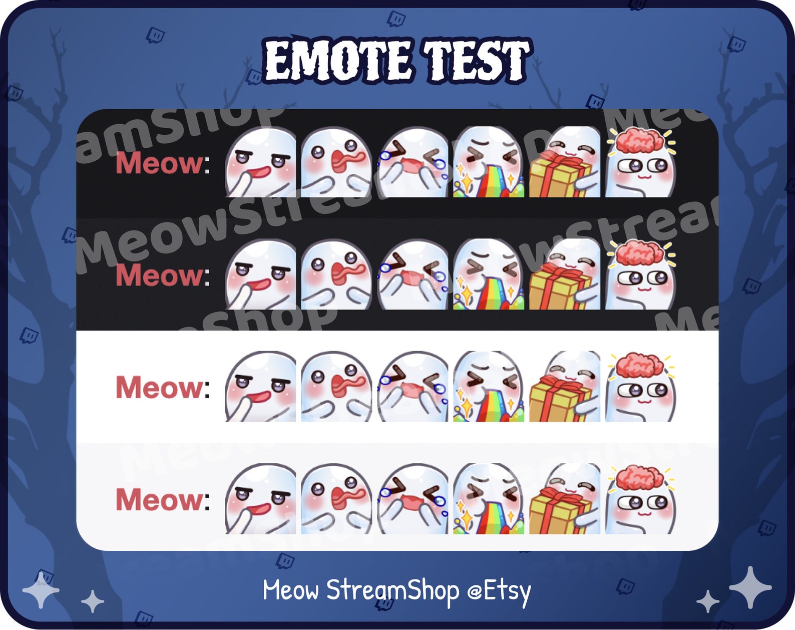 Twitch Emote / Cute Ghost Mega Pack #2 Emotes ( 24 Emotes Ready to Use ...