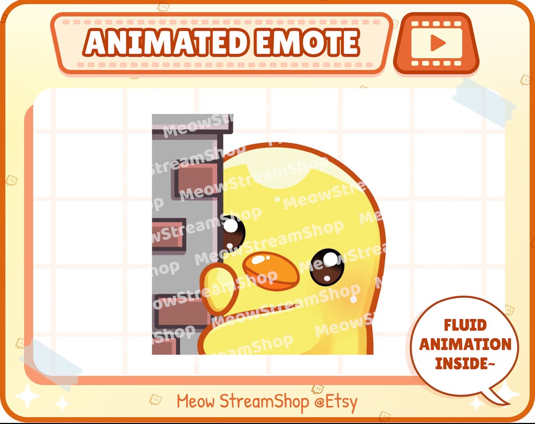 Twitch Animated Emote / Cute Chick Animated Emotes Chicken Lurk Emote ...