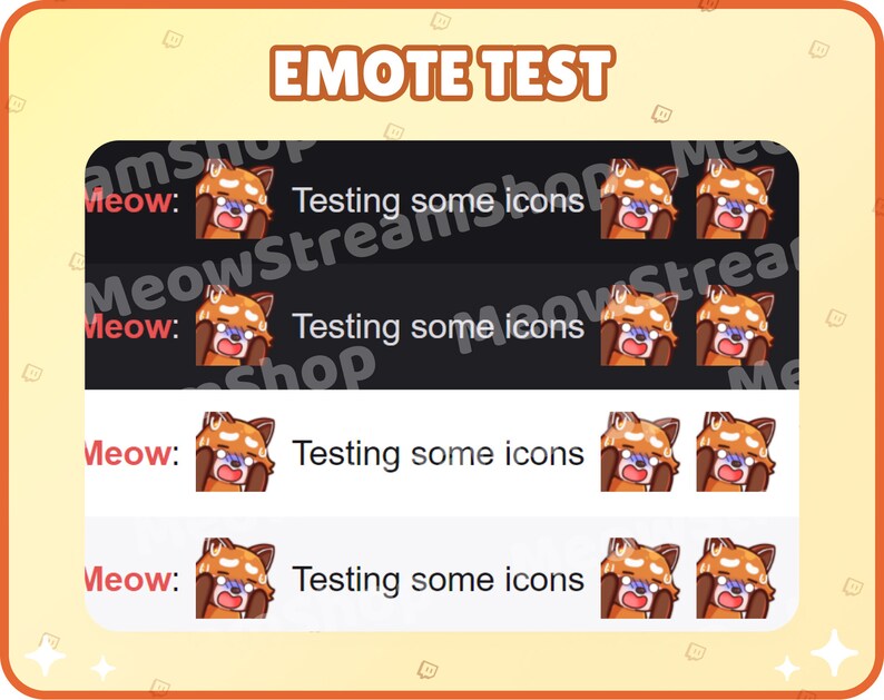 Twitch Emote / Cute Red Panda Panic, Shock, Not Like This Emotes / Cute ...