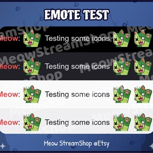 Twitch Emote / Cute Zombie Cat Hi, Hello, Waving Emotes / Kawaii Zombie ...