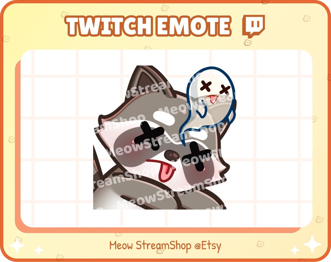 Twitch Emote / Lindo mapache RIP muerto colapso Emotes / - Etsy México