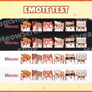 Twitch Emote / Cute Hamster Emotes Pack #3 (bonk, Shock, Woke, Pat, GG ...