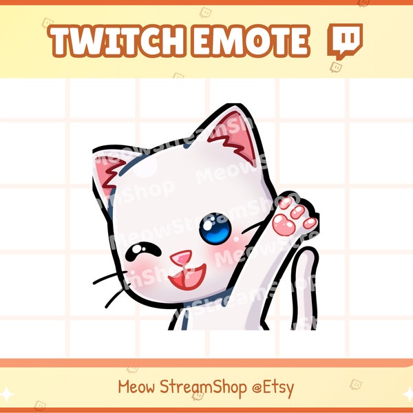 Cat Bye Emote - Etsy