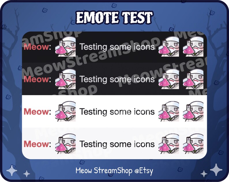 Twitch Emote / Cute Ghost Science Chemistry Lab Smart Emote - Etsy