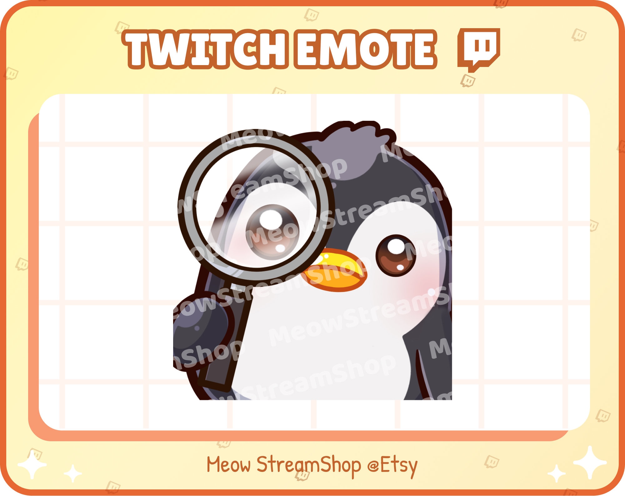 Twitch Emote / Cute Penguin SUS Emotes / Cute Penguin Emote for ...