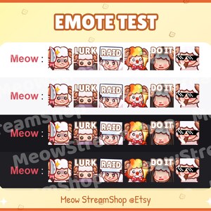 Twitch Emote / Cute Sheep Emotes Pack #3 (knife, Lurk, Raid, Clown, Do ...